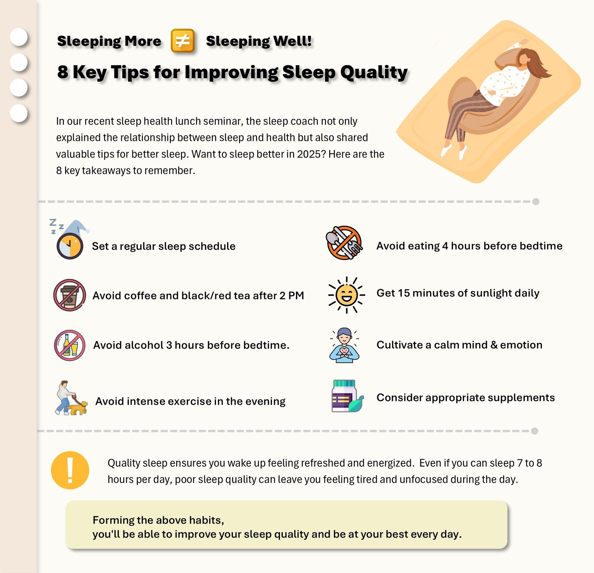 8 Key Tips For Improving Sleep Quality